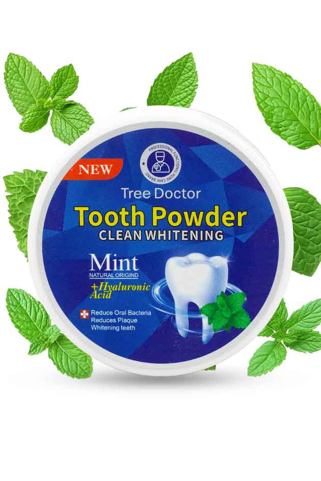 Tree Doctor Mint Tooth Powder – Natural Whitening & Fresh Breath – Yardlie